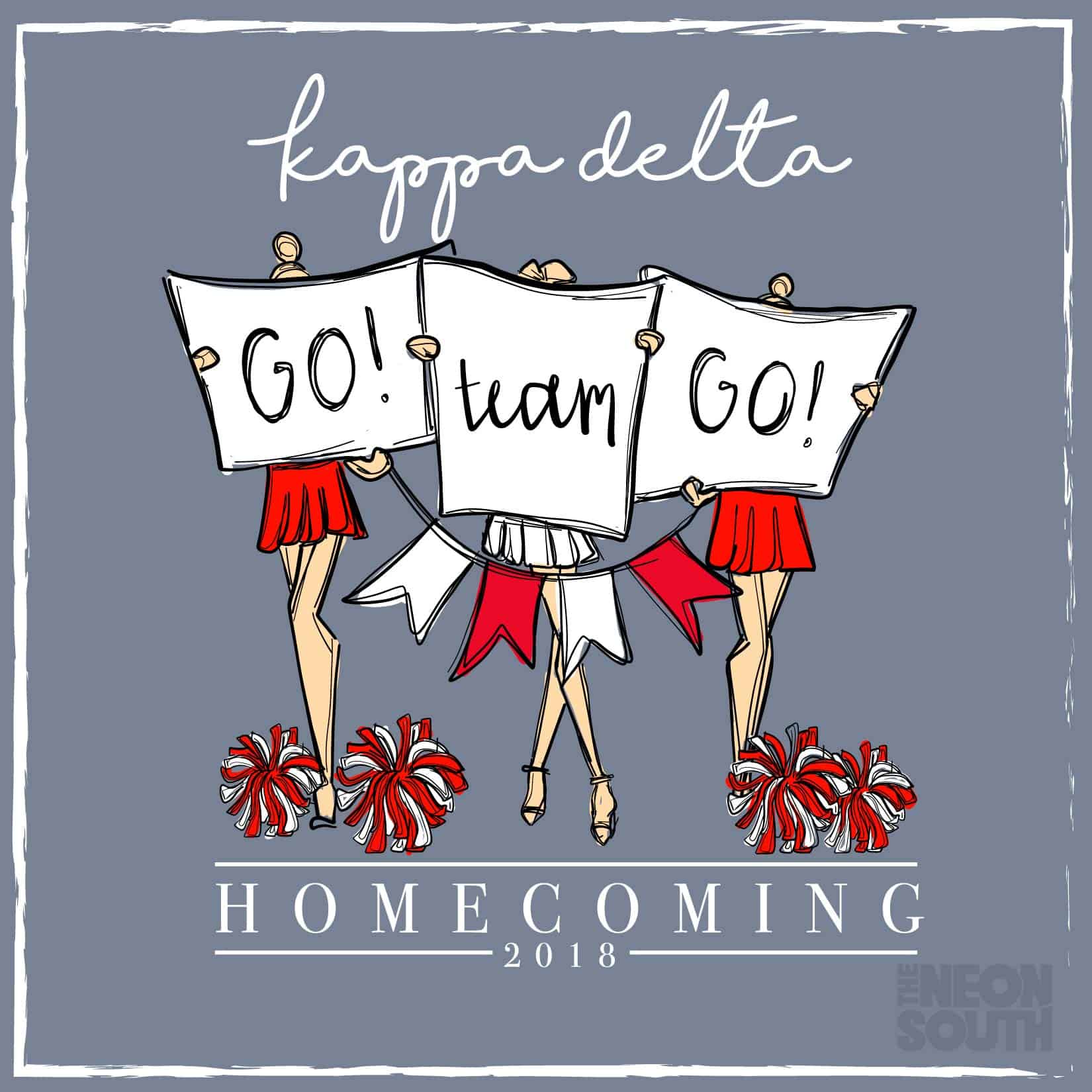 Go Team Go | The Neon South | Online Custom T-Shirts