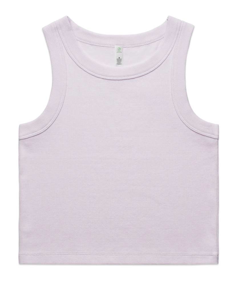 AS Colour® Organic Rib Crop Tank | The Neon South